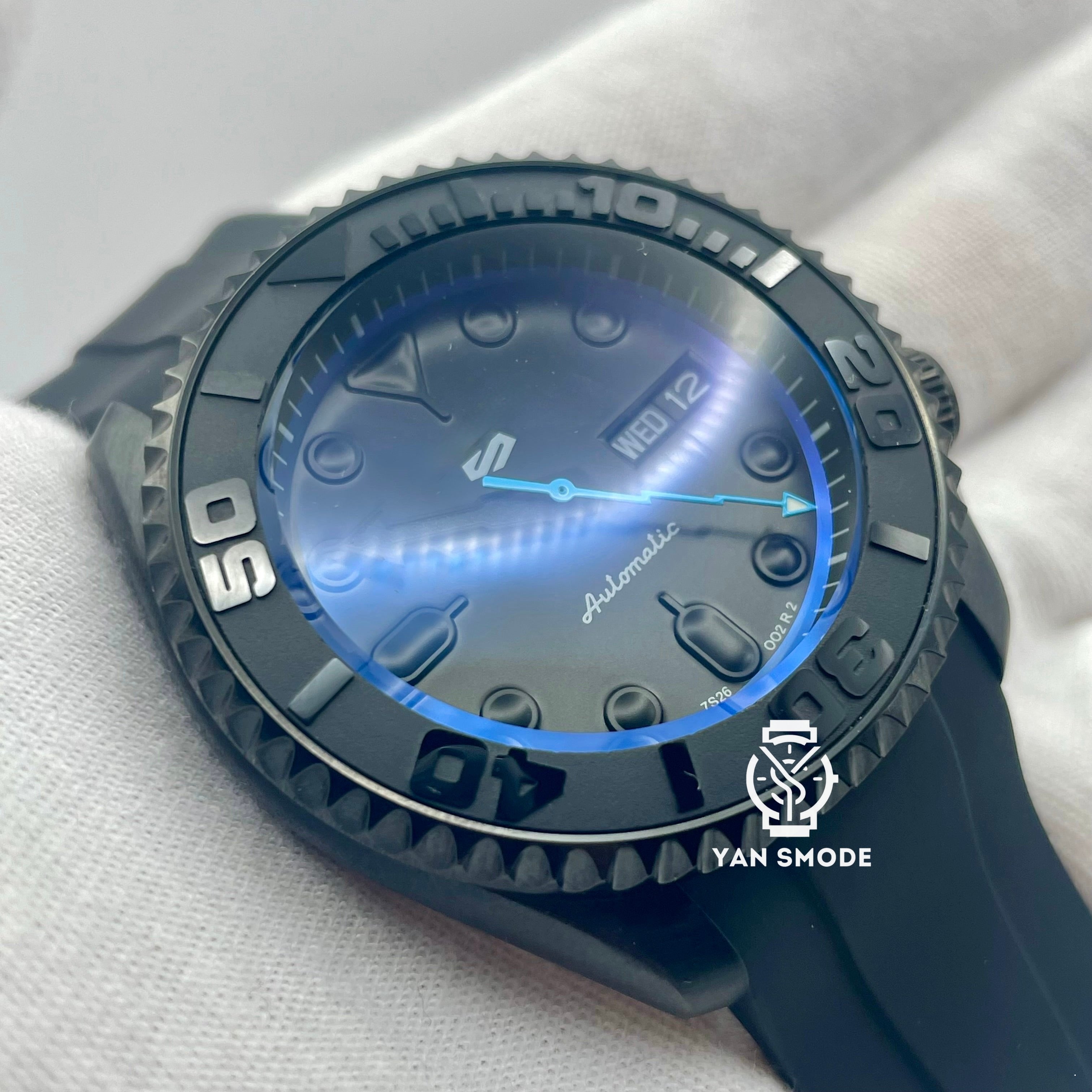 Seiko Mod Custom Watch | SRPD79 Black, Automatic Watch | Yan Smode